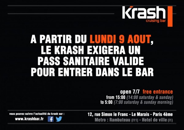 Krash Bar | Cruising Bar à Paris (Marais)